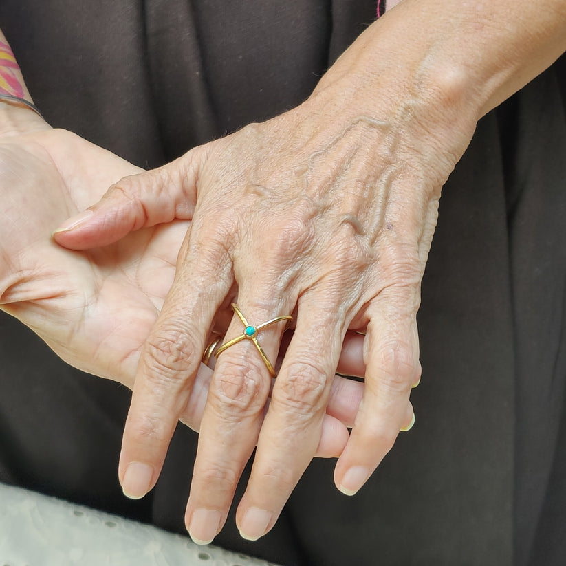 Turquoise Firoza X Ring – The Rover